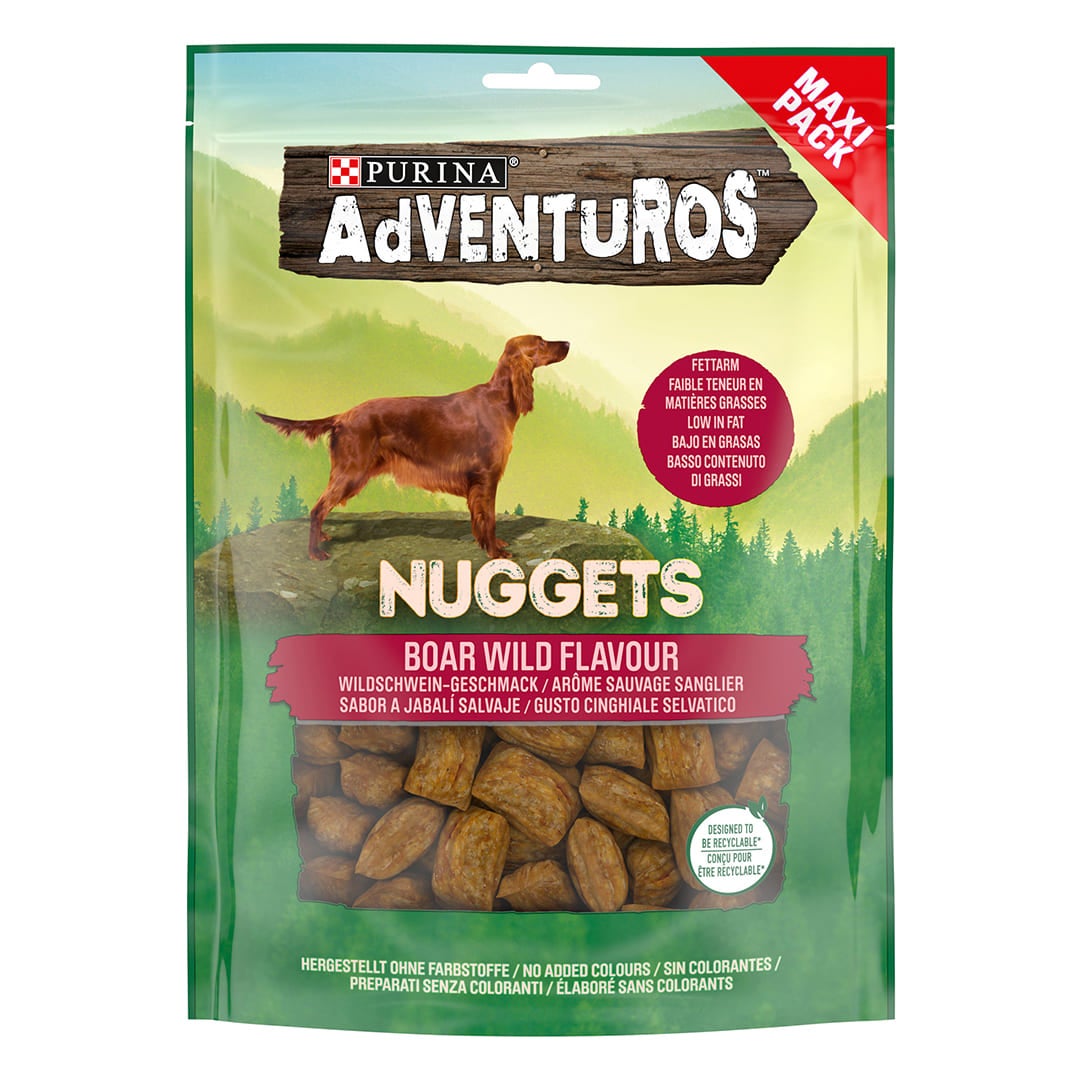 ADVENTUROS Nuggets s príchuťou diviaka 300g | Purina SK
