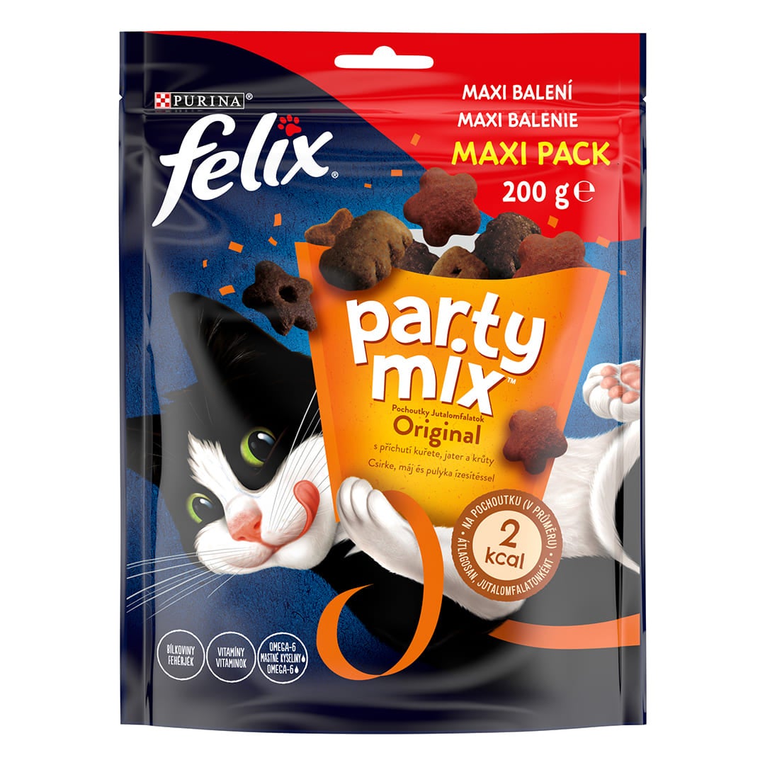 Krmivo pre mačky FELIX PARTY MIX Original Mix 200g | Purina